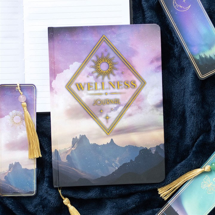 Ethereal A5 Wellness Journal Pink Mountain Scene – Witch, Please!