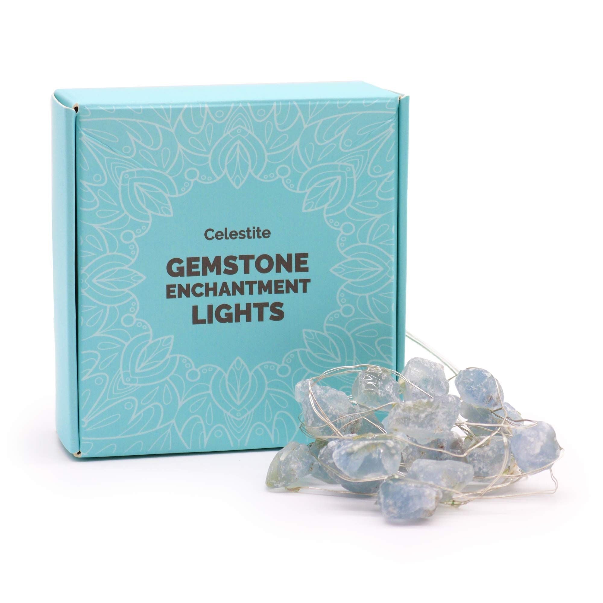 Gemstone Enchantment Lights Celestite Blue Glow Decor – Witch, Please!