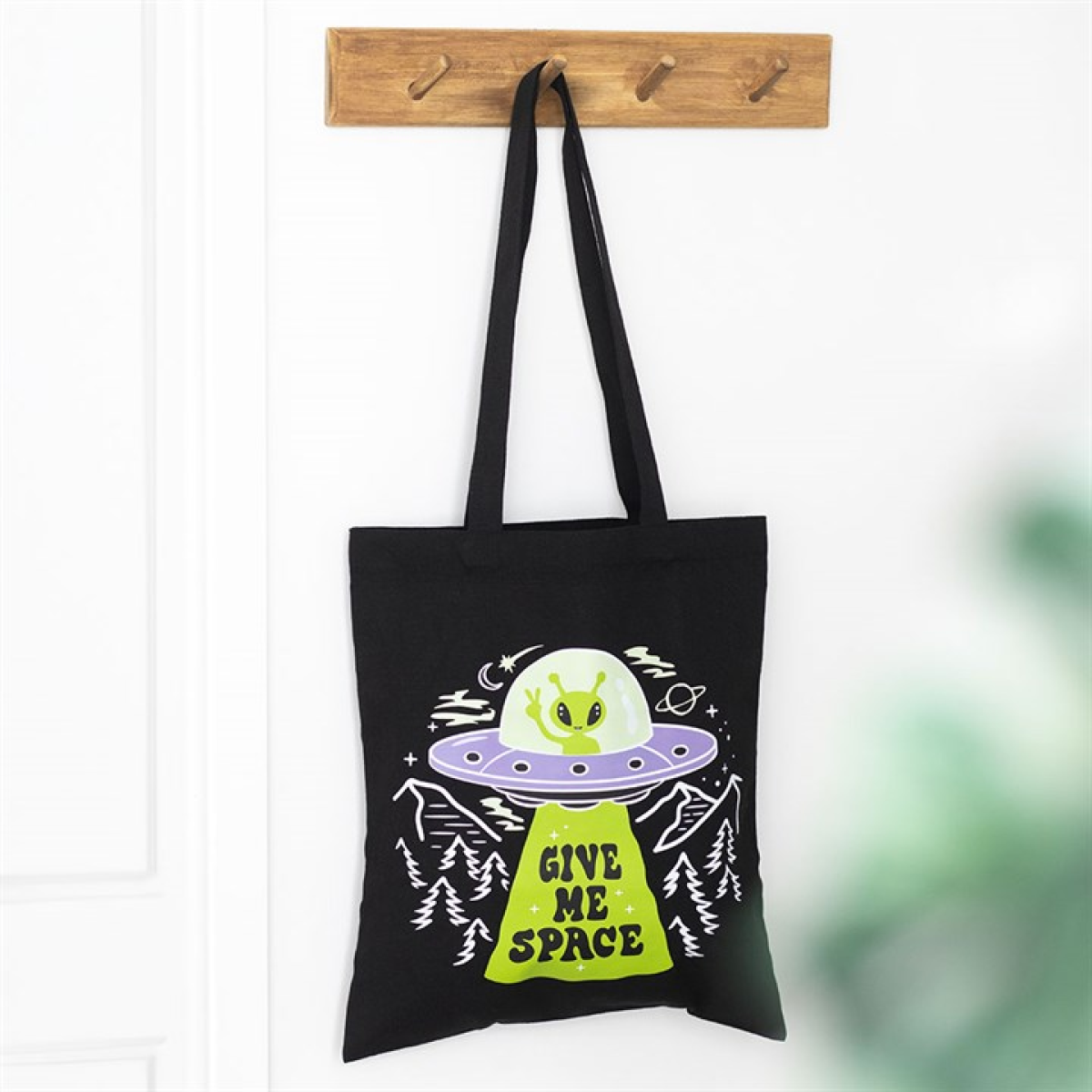 Give Me Space Alien UFO Tote Bag Alien UFO Tote – Witch, Please!