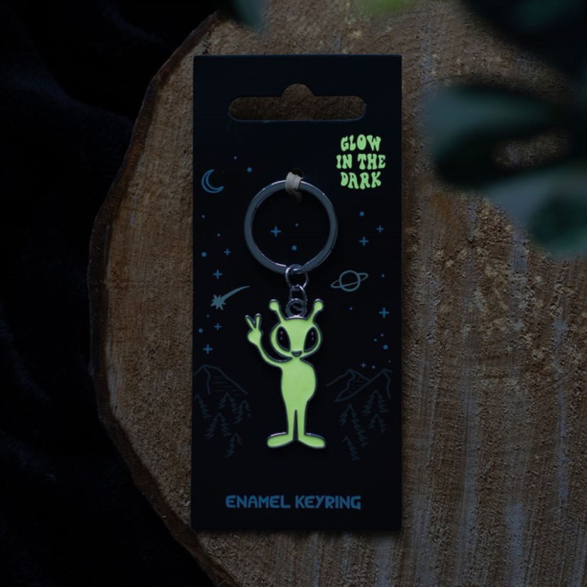 Glow in the Dark Alien Keyring Cosmic Accessory – Witch, Please!