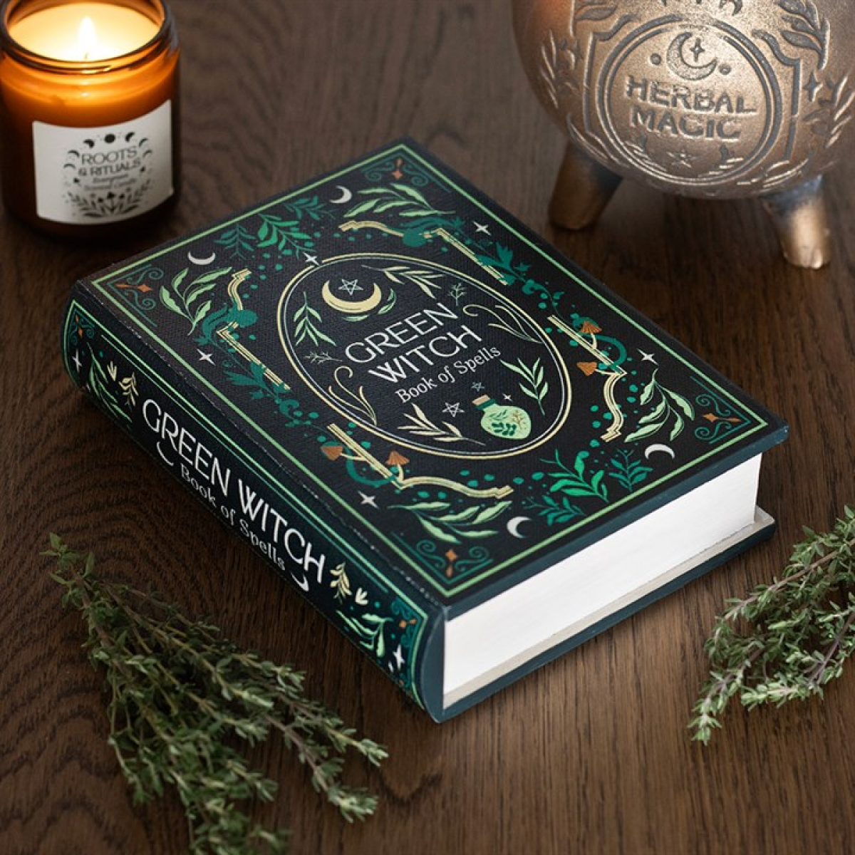 Green Witch Book Shaped Storage Box – Witch, Please!