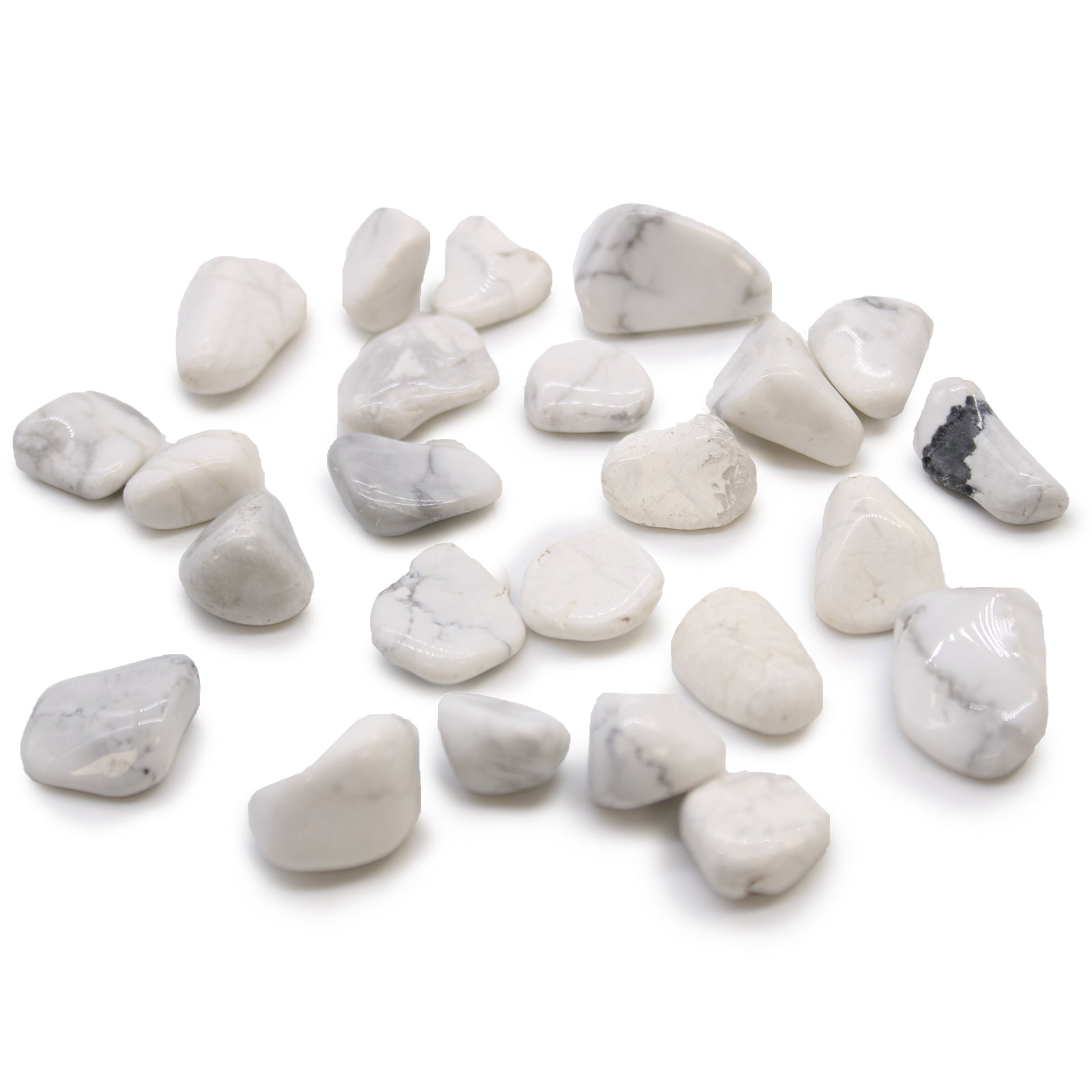 White Howlite Magnesite Tumble Stones Witch Please – Witch, Please!