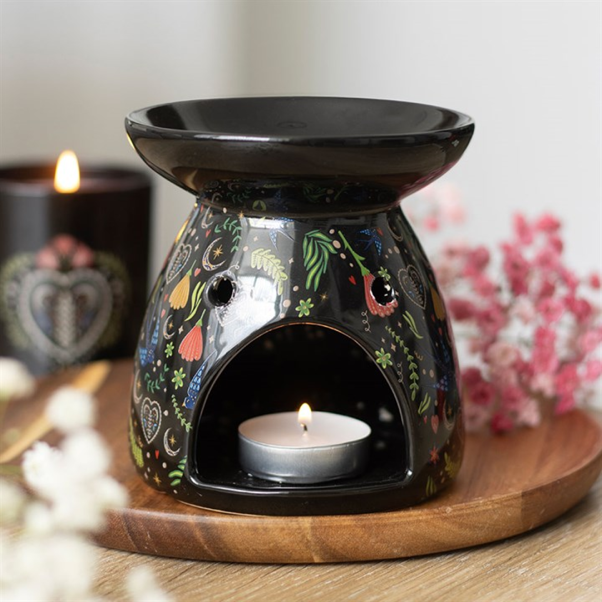 Midnight Bloom Oil Burner Floral Fragrance Home Decor – Witch, Please!