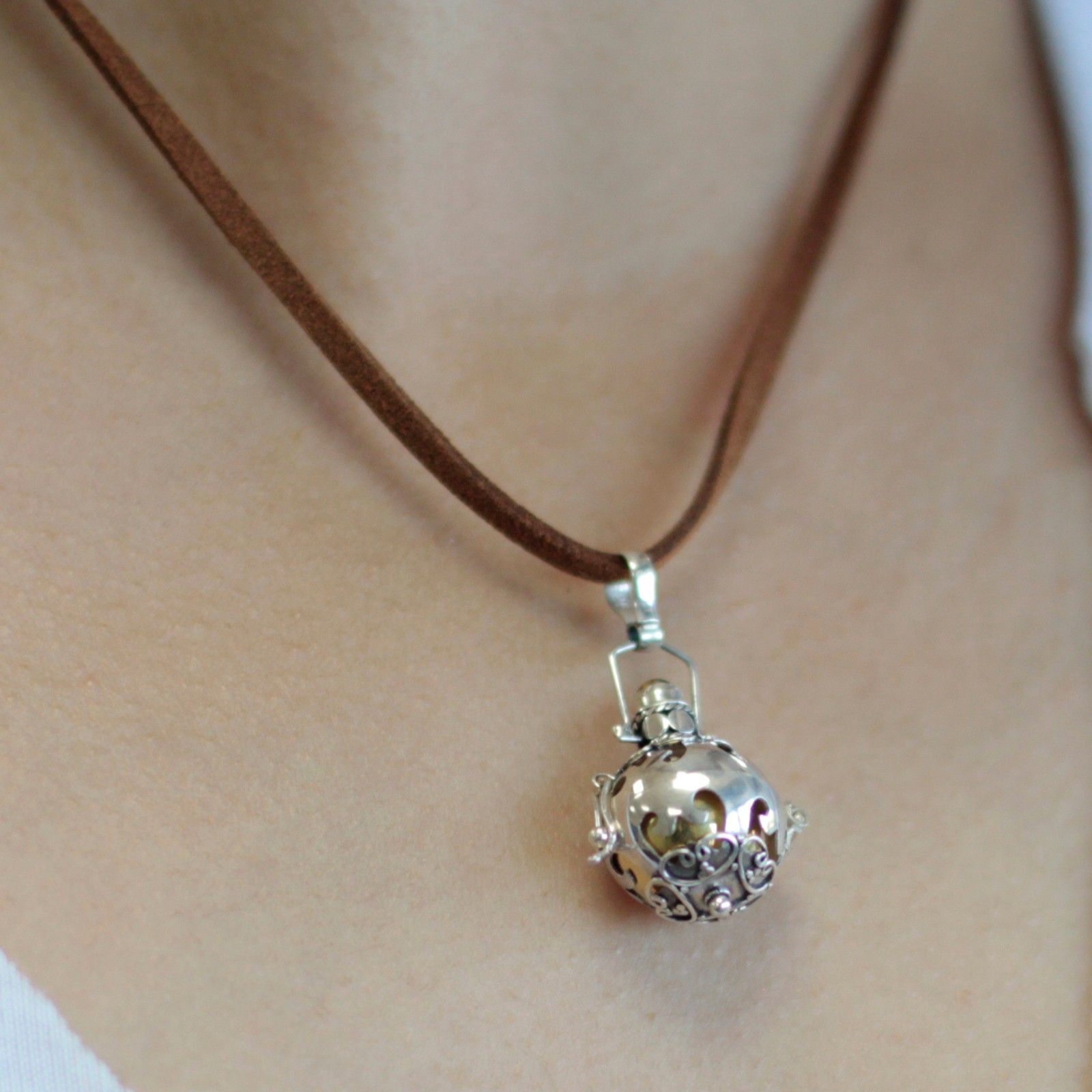 Silver Angel Bell Protection 16mm Spiritual Jewelry – Witch, Please!