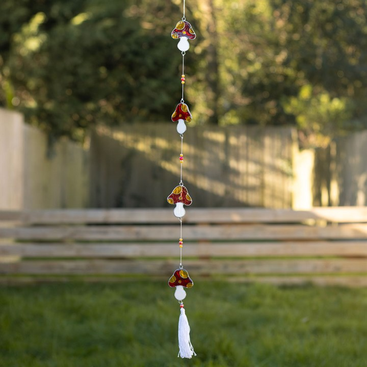 Vibrant String of Mushroom Suncatchers – Witch, Please!