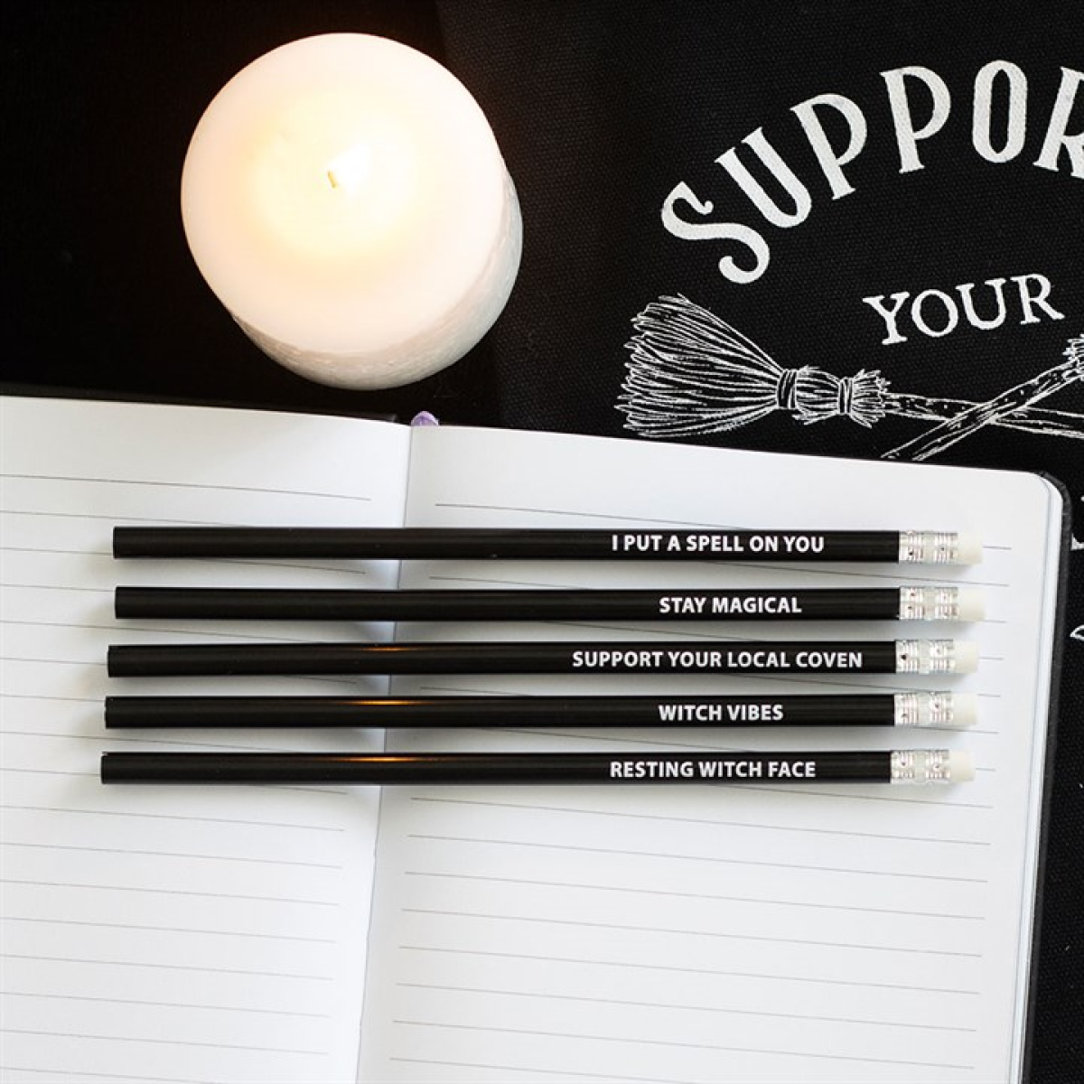 The Coven Club Set of 5 Witchy Pencils for Magic Notes – Witch, Please!